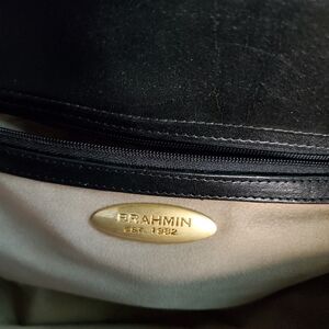 Brahmin | Bags | Brahmin Bevin Brick Lafayette Black Leather W Embossed ...